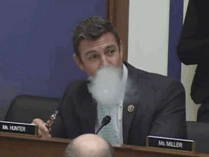 Congressman's Vaping Demo Fails to Deter New Airplane Ban