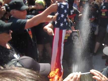 (UPDATE: Now With Video) Flag Burning Outside RNC Turns into Chaotic ...