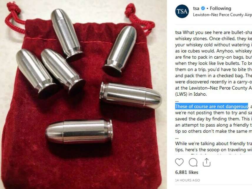 TSA Confiscates Bullet-Shaped Ice Cubes, Even Though Unusable Bullets ...