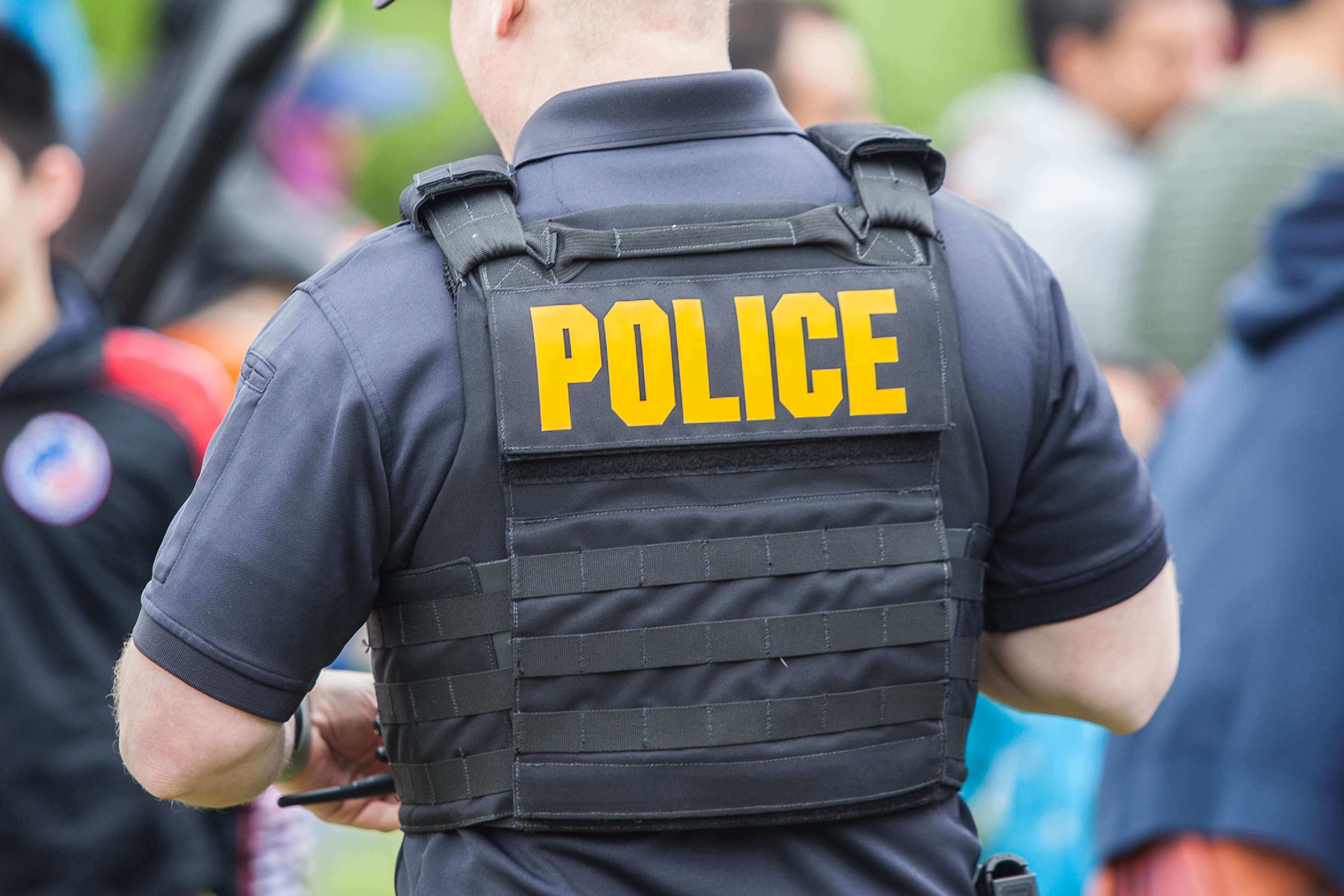 Police Officer Protecting