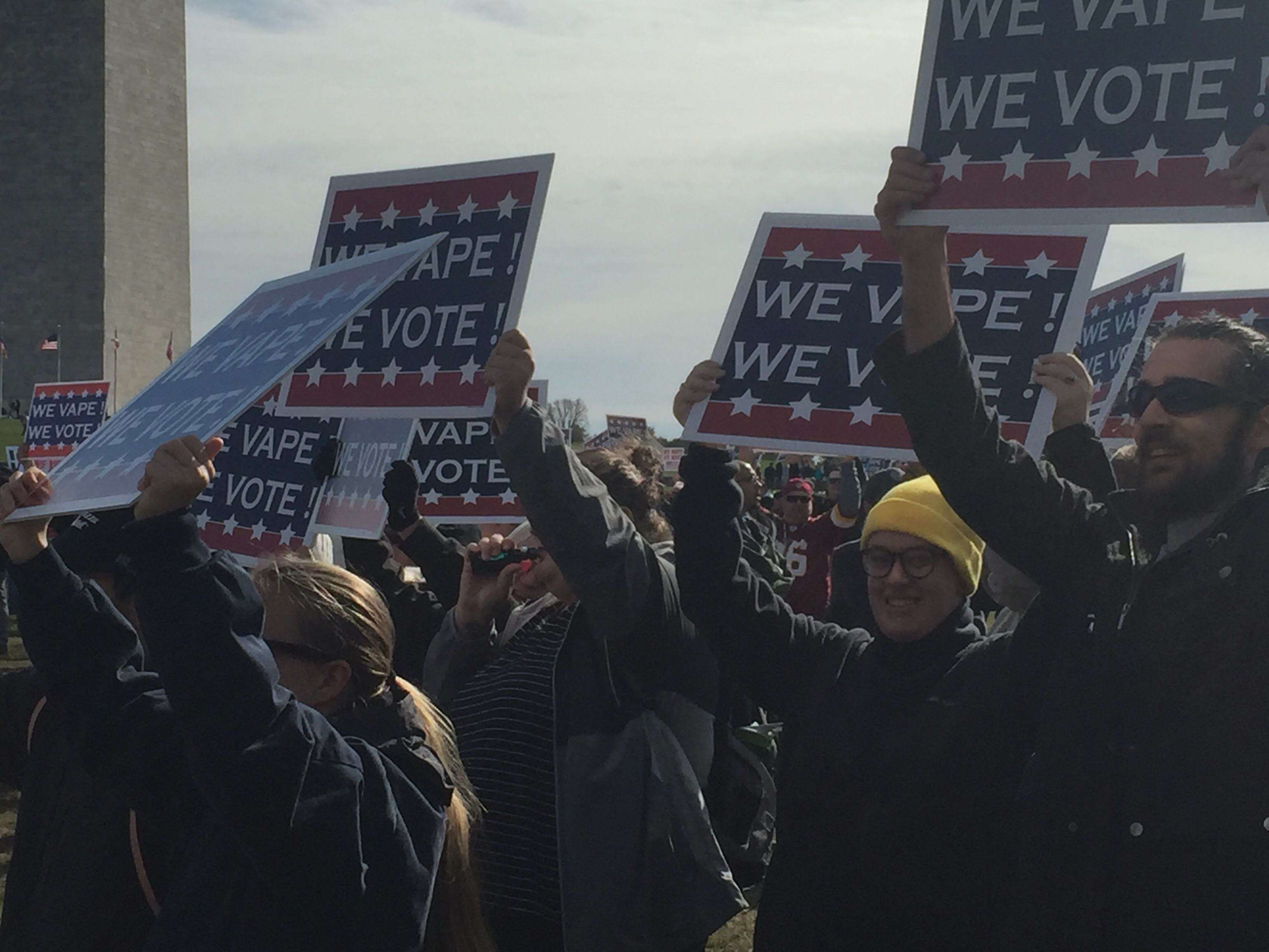 At D.C. Rally, Activists Want Trump to Know That They Vape and They Vote