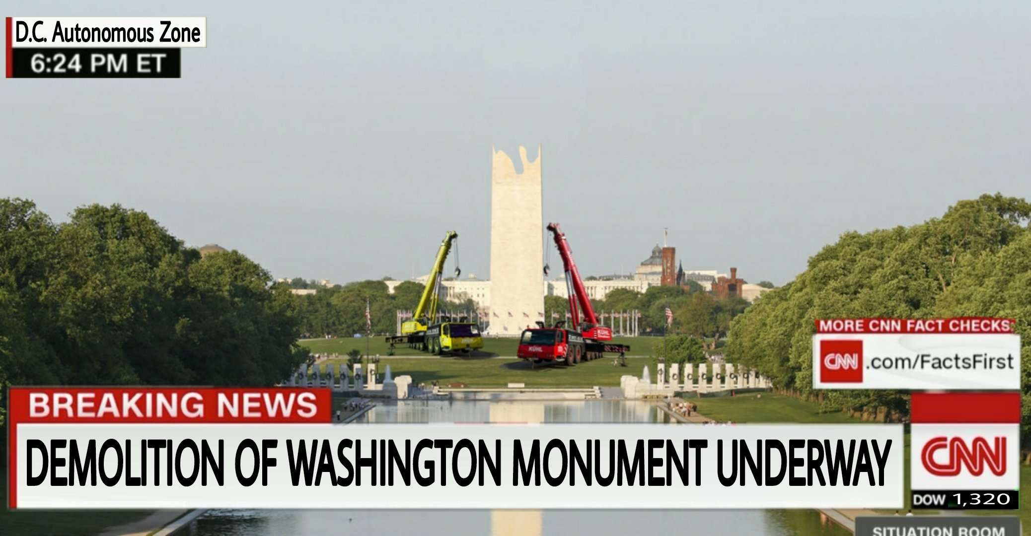 Trump Warns Biden Will Destroy Washington Monument, Christmas, Easter ...