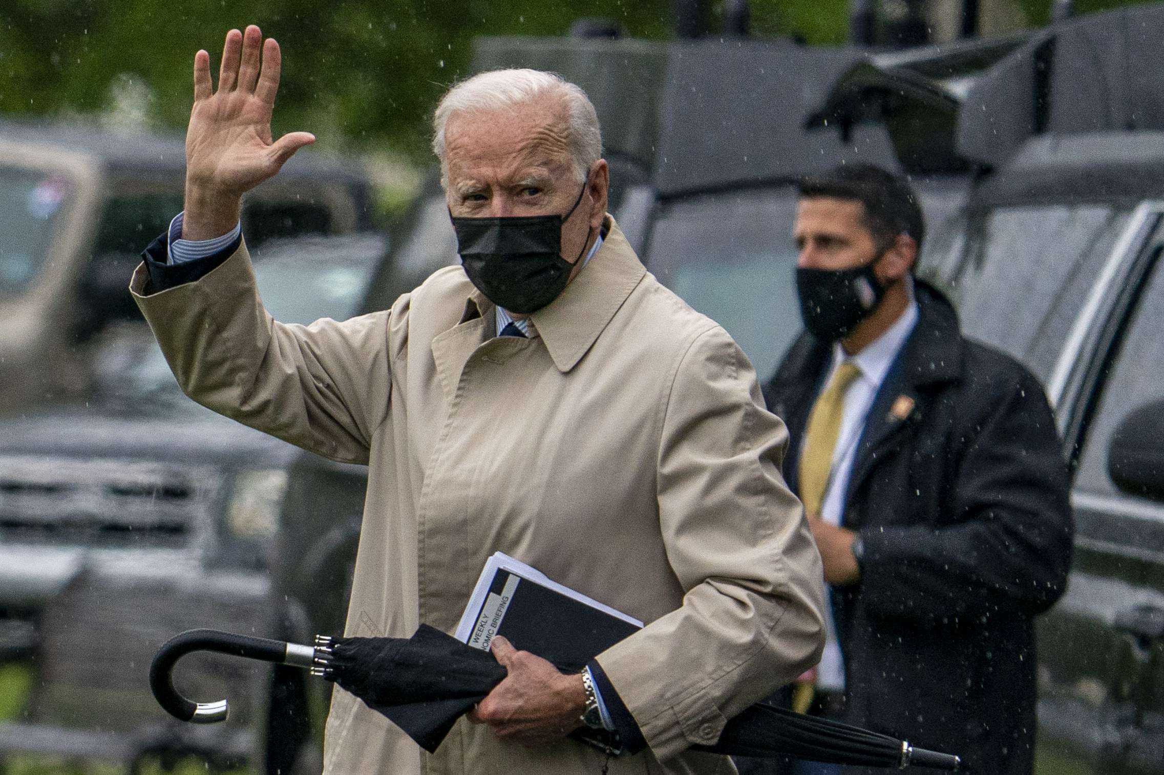 Biden Can't Explain Why He's Still Wearing a Mask