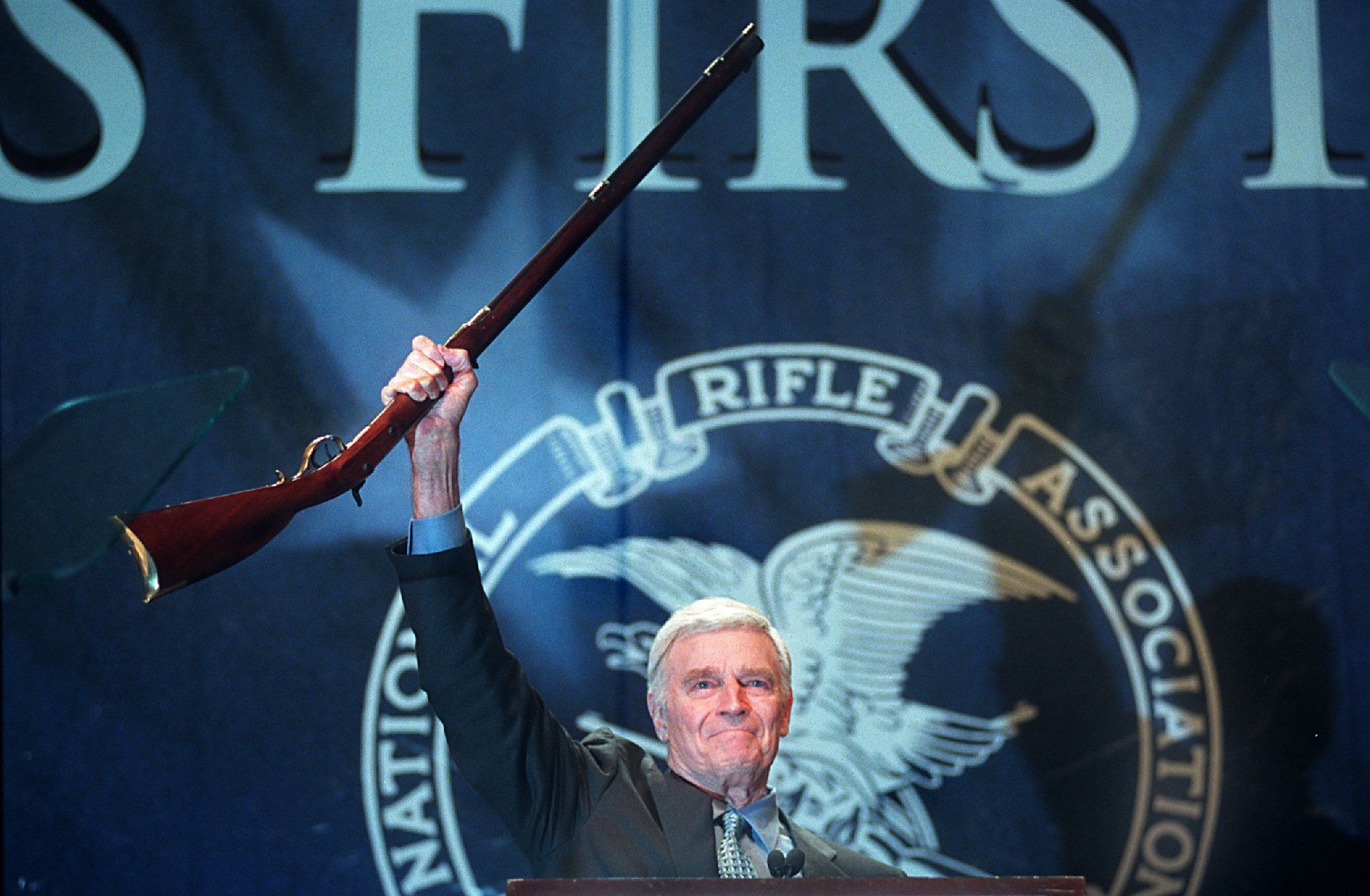 Charlton Heston Nra 1998 NRA Charlton Heston Original Print